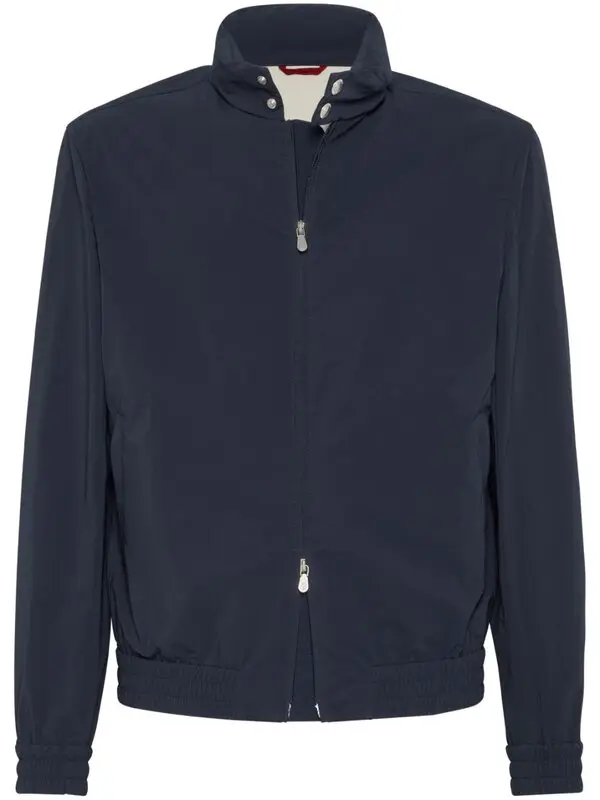 Brunello Cucinelli Water-resistant Bomber Jacket - Blue