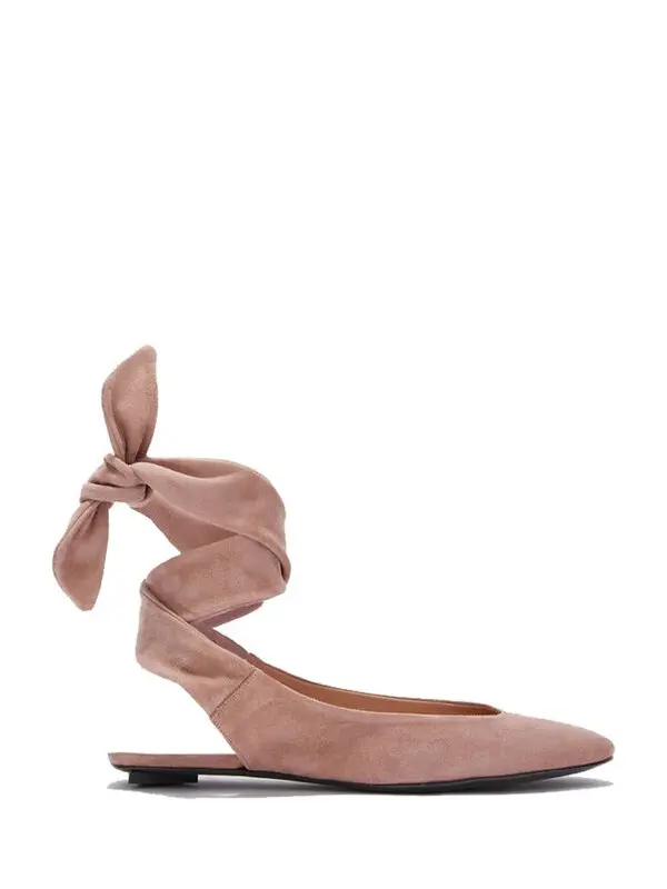 Attico Cloe Ballerina Shoes - Mud