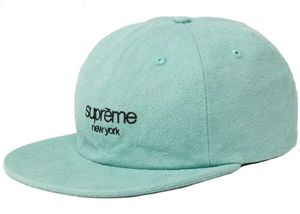 Supreme Napped Canvas 6-panel Cap - Dusty Teal