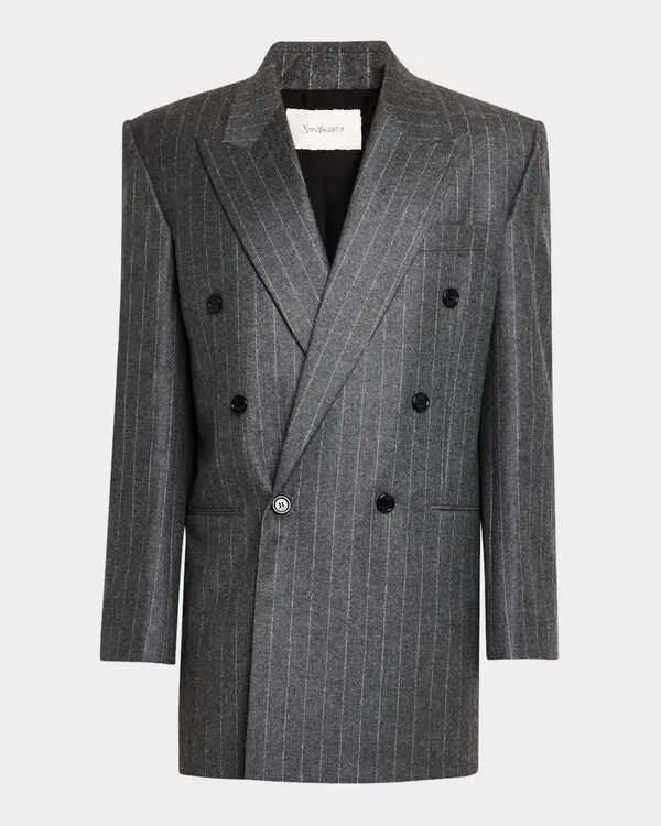 Saint Laurent Pinstripe Sport Coat