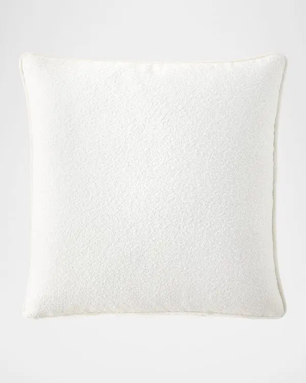 TL AT HOME Boucle Vintage Velvet Corded Pillow, 22" Square