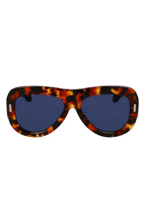 FERRAGAMO Rivets Aviator Sunglasses - Tortoise