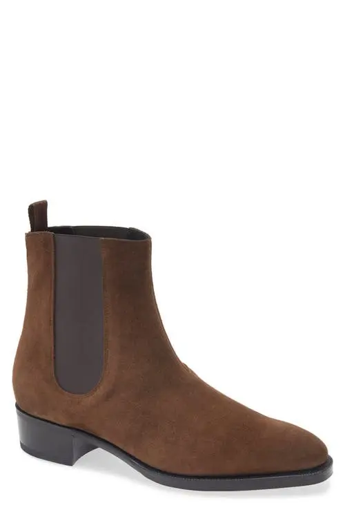 John Lobb Eddi Chelsea Boot - Dark Brown