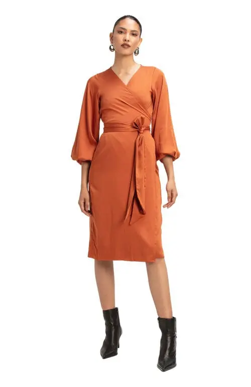 DIARRABLU Lala Midi Dress - Solid Rust