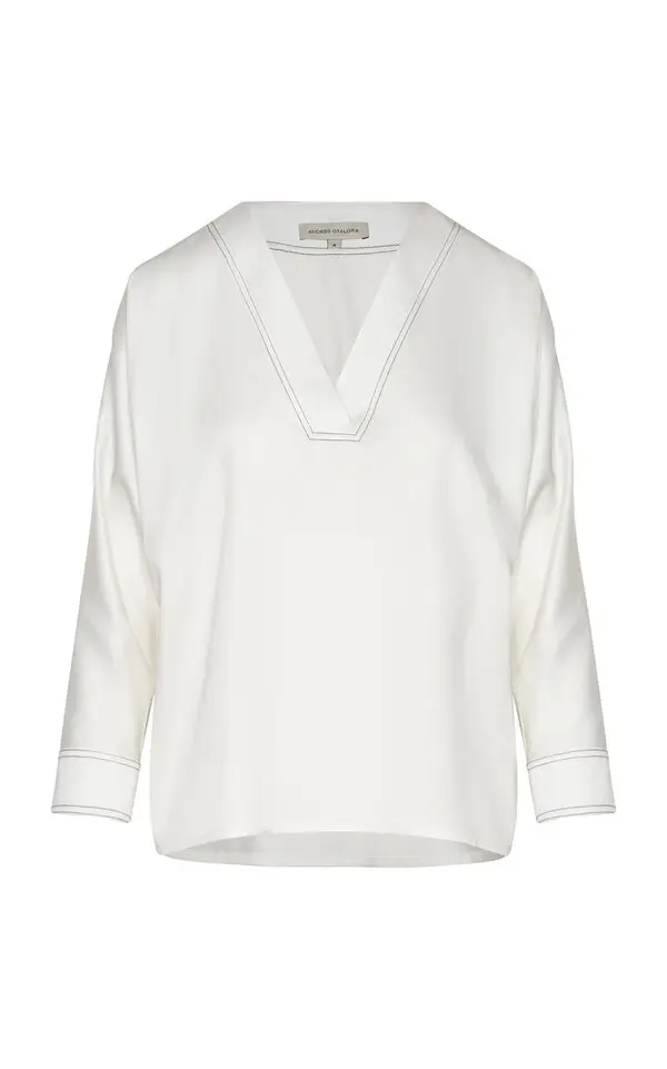 ANDRES OTALORA Ensueños Crepe Top