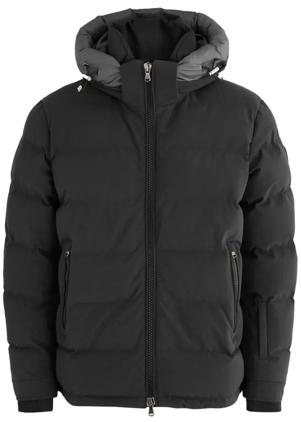 SANDBANKS Quilted Shell Jacket - Black