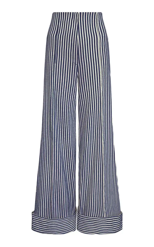 ANDRES OTALORA Refugios Cotton Twill Wide-leg Pants