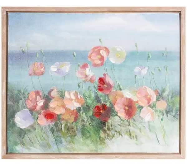 MELROSE Framed Floral Canvas Art 23.75'l