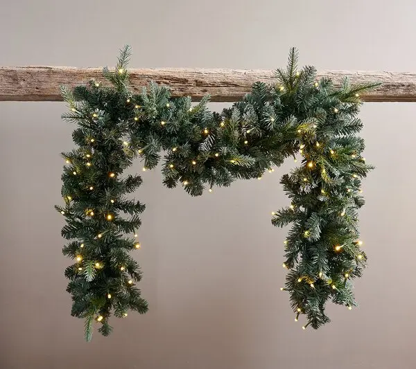BETHLEHEM LIGHTS As Is 6' Garland With 4-in-1 Micro Leds