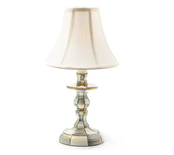 MACKENZIE-CHILDS Sterling Check Candlestick Lam