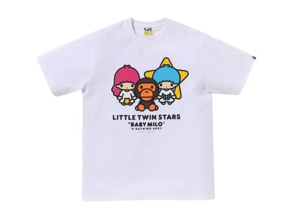 BAPE X Little Twin Stars Baby Milo Tee Shirt - White