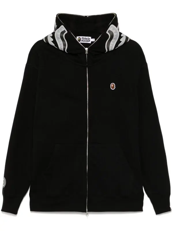 A BATHING APE® One-point Ape-head Shark Full-zip Hoodie