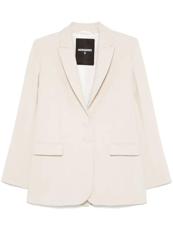 Patrizia Pepe Fly-motif Blazer - Neutrals