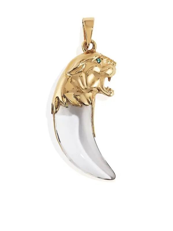 RENATO CIPULLO 18kt Yellow Giaguaro Diamond Pendant - Gold