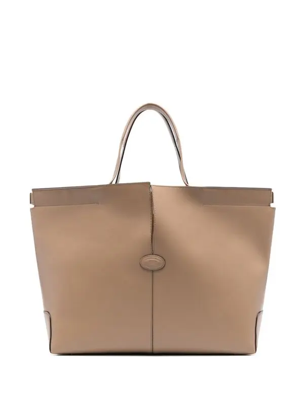 TOD'S Medium Leather Tote Bag - Brown
