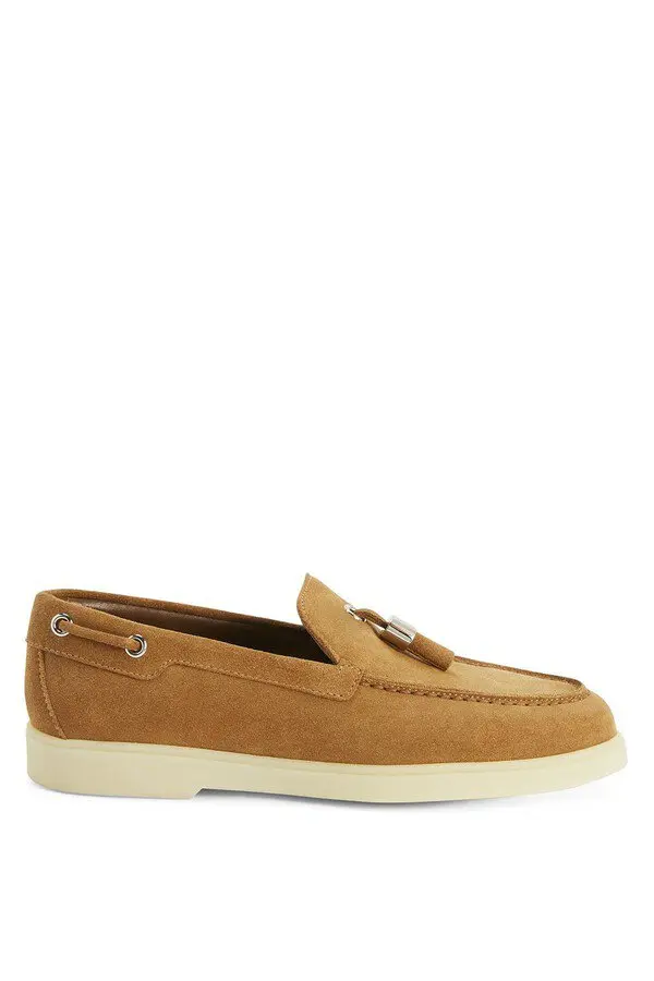 GIUSEPPE ZANOTTI Maui Suede Loafers - Brown