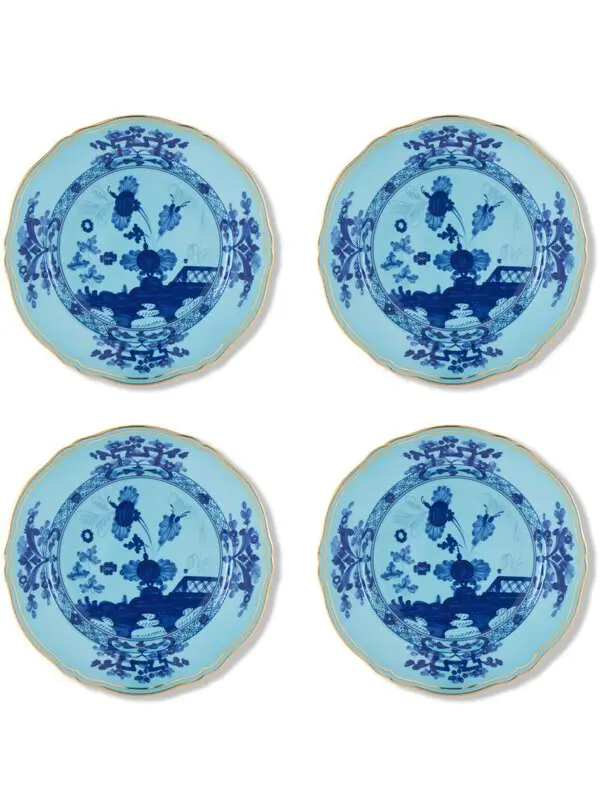 GINORI 1735 Oriente Dessert Plates - Blue
