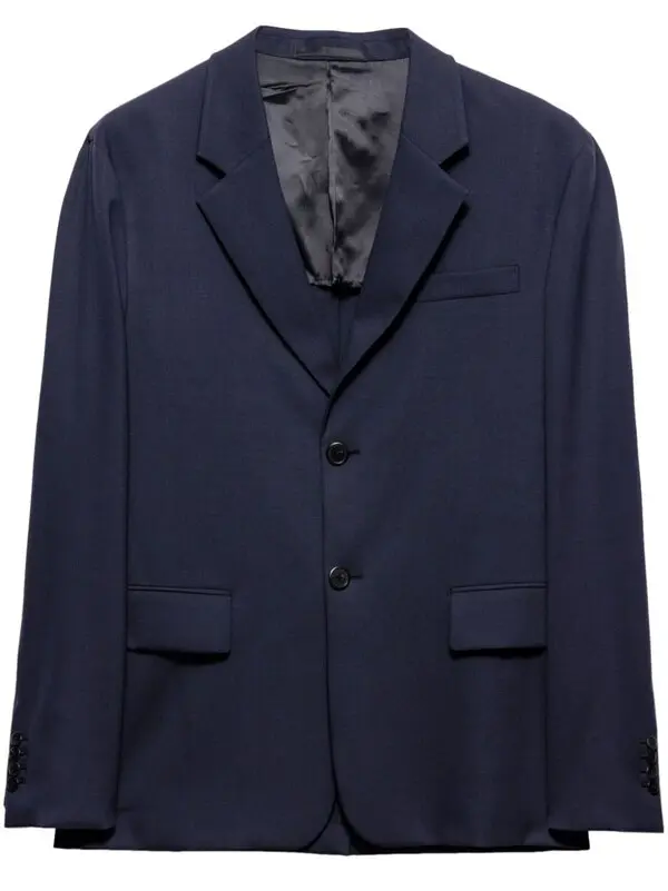 Prada Single-breasted Blazer - Blue