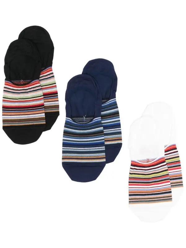 Paul Smith Artist-stripe Socks - Black