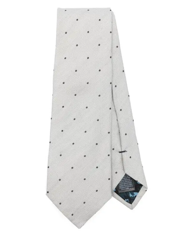 Paul Smith Polka-dot Neck Tie - Grey