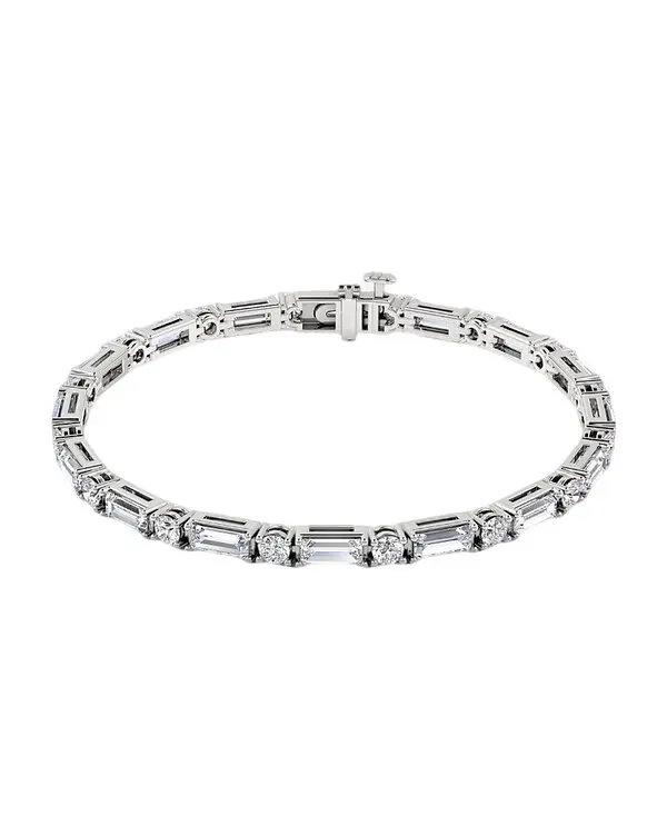 VRAI Mixed Shape 5.95ctw Diamond Bracelet - White