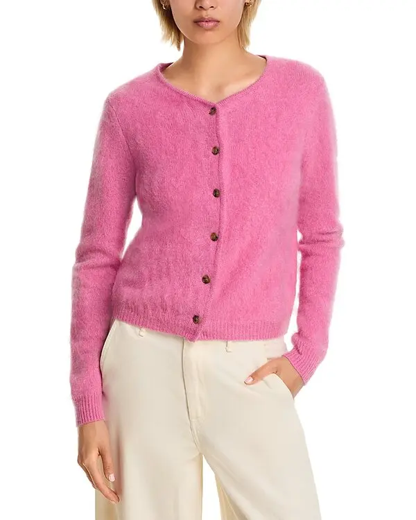 Guest In Residence Grizzly Cashmere Cardigan - Rose