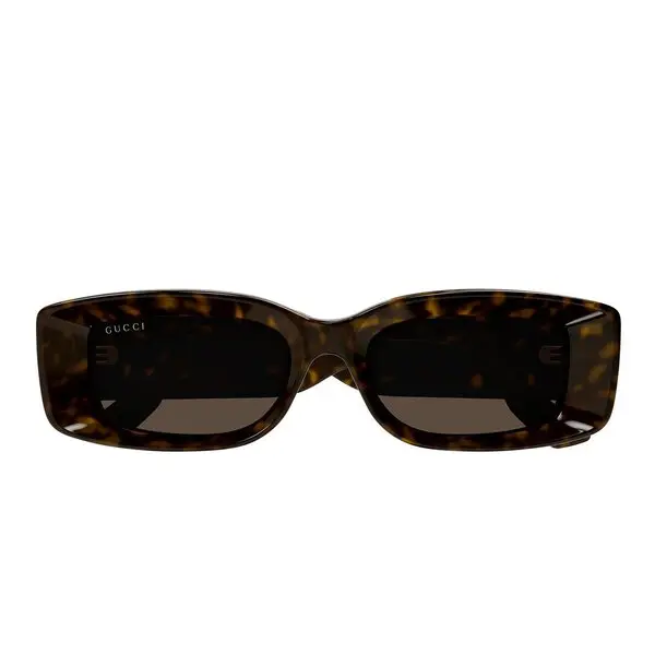 Gucci Havana Rectangle Sunglasses