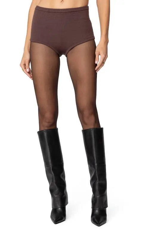 EDIKTED Ashlin Knit Micro Shorts