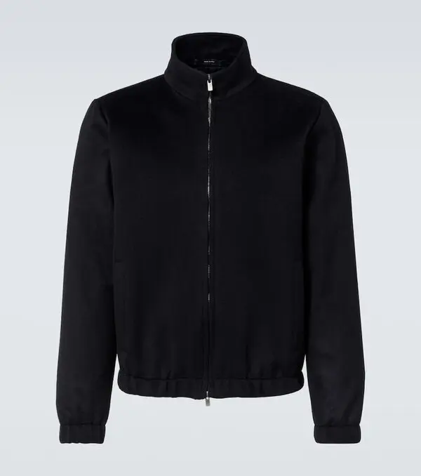 SAMAN AMEL Camillo Cashmere Bomber Jacket
