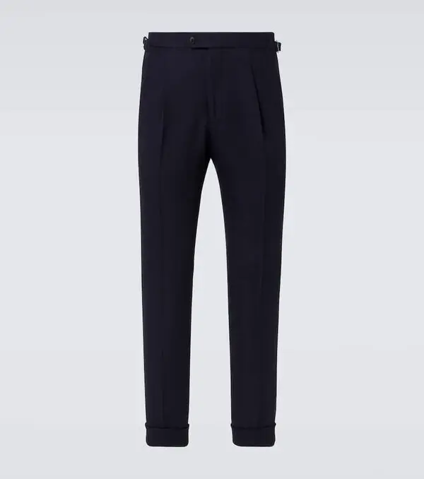 SAMAN AMEL Amie Wool Straight Pants