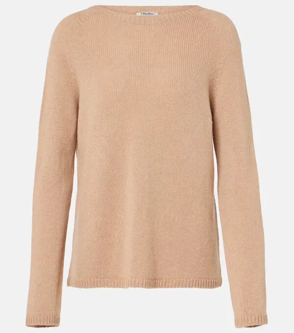 Max Mara Georg Wool And Cashmere-blend Sweater - Beige