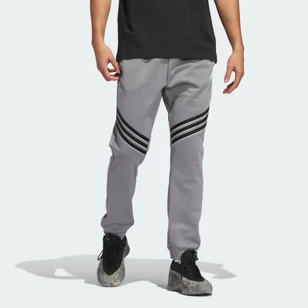 Adidas Basketball Crazy Warm Fleece Pantsgrey Three - Grey Three / White
