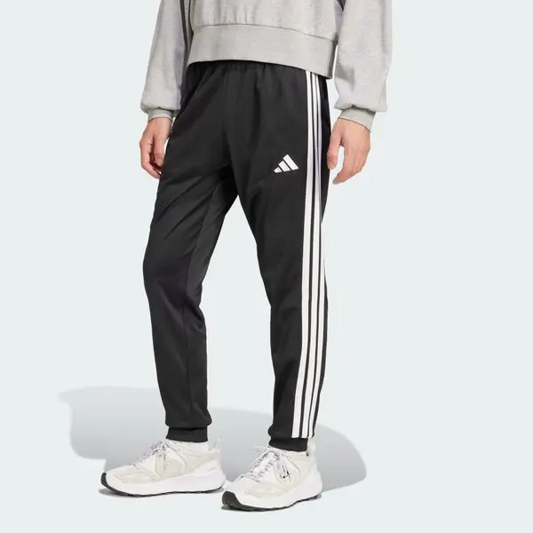 Adidas 3-stripes Tricot Regular Tapered Track Pants Black - Black / White