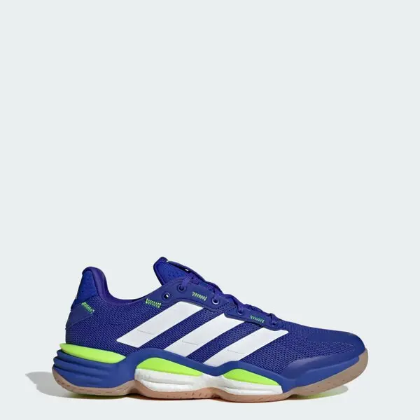 Adidas Stabil 16 Indoor Shoes - Lucid Blue / Cloud White / Lucid Lemon