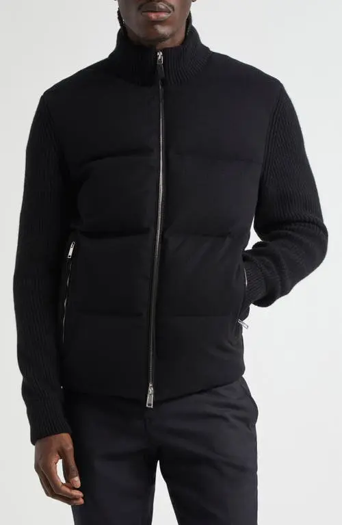 Zegna Oasi Cashmere Down Puffer Jacket - Black