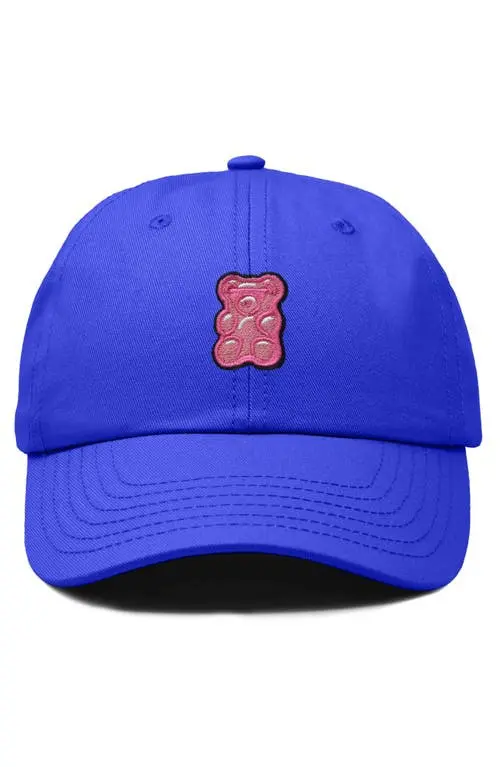 DALIX Gummy Embroidered Baseball Cap - Royal Blue
