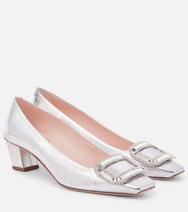 ROGER VIVIER Belle Vivier 45 Embellished Pumps