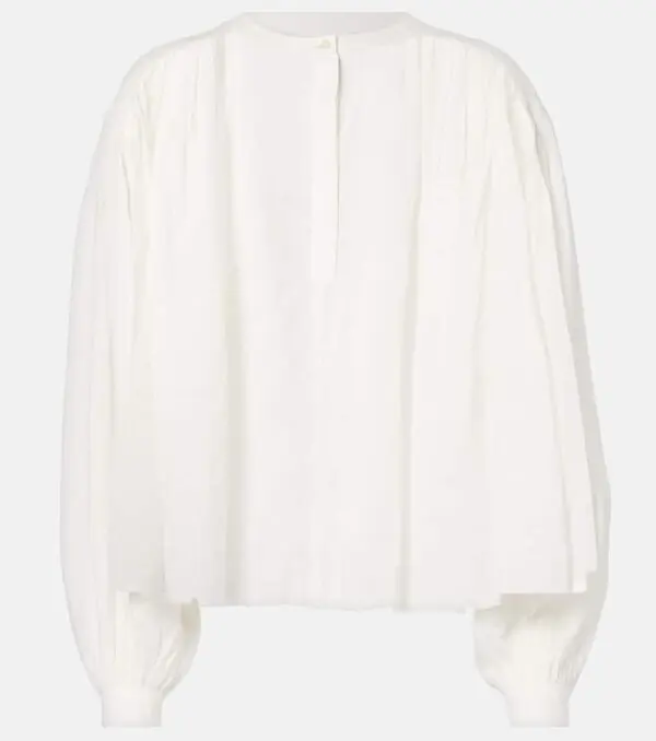 RÓHE Ramie Blouse - White
