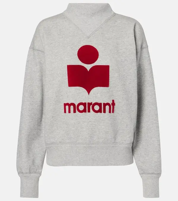 MARANT ETOILE Moby Cotton-blend Fleece Sweatshirt - Multicoloured