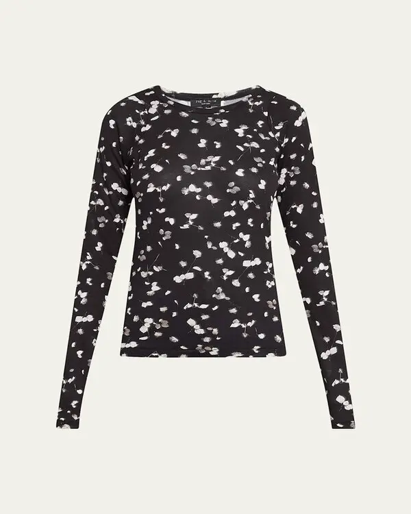 Rag & Bone Shaw Paneled Long-sleeve Top