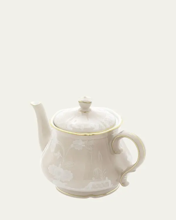 GINORI 1735 Oriente Italiano Meringa Teapot For 6, 24 Oz