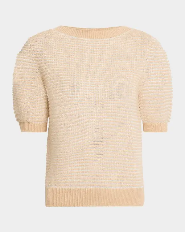 Lafayette 148 New York Textured Stitch Cashmere Sweater