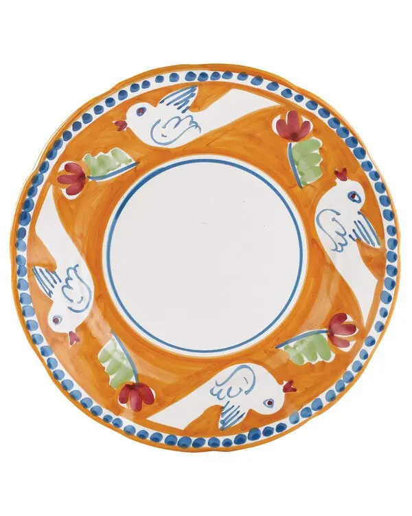 VIETRI Campagna Uccello Dinner Plate - Handpainted