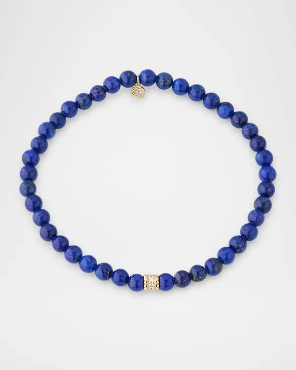 SYDNEY EVAN Lapis Lazuli And Diamond Bracelet