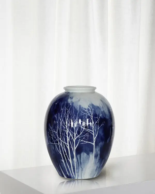 WINWARD HOME Tree Hand-painted Vase, 12