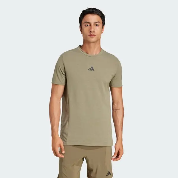 Adidas Designed For Training Workout Tee - Olive Strata