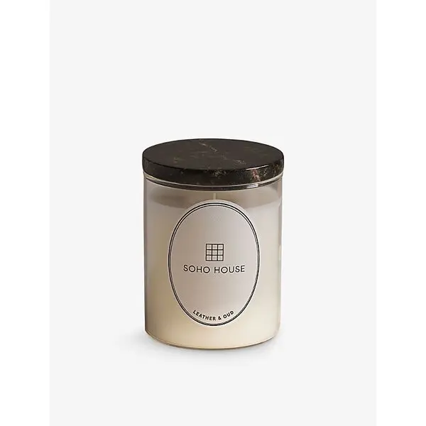 SOHO HOME Leather And Oud Scented Candle