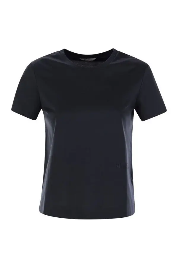 Max Mara Nerina Basic Cotton T-shirt - Blue