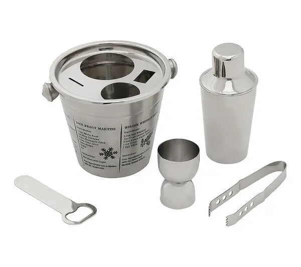 GODINGER Holiday Cocktail 5 Piece Bar Tool Set