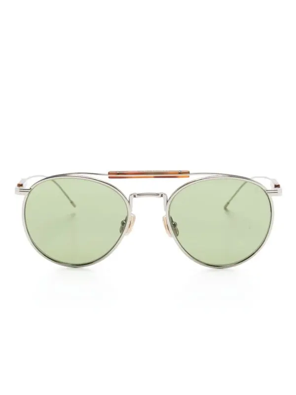 Brunello Cucinelli Pilot-frame Sunglasses - Silver